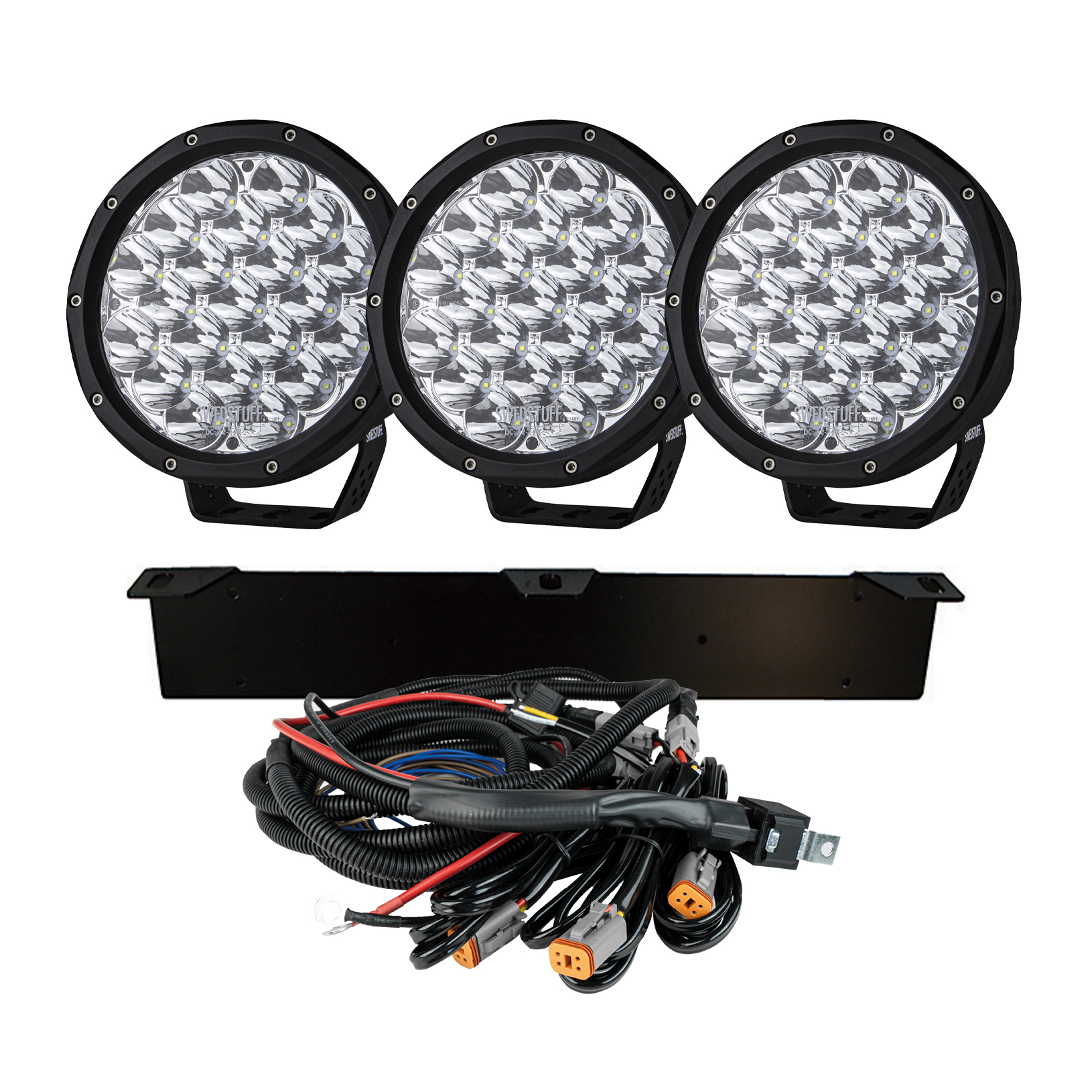 KOMPLETT KIT 3X LDL-05 EXTRALJUS 7″ LED - Strands