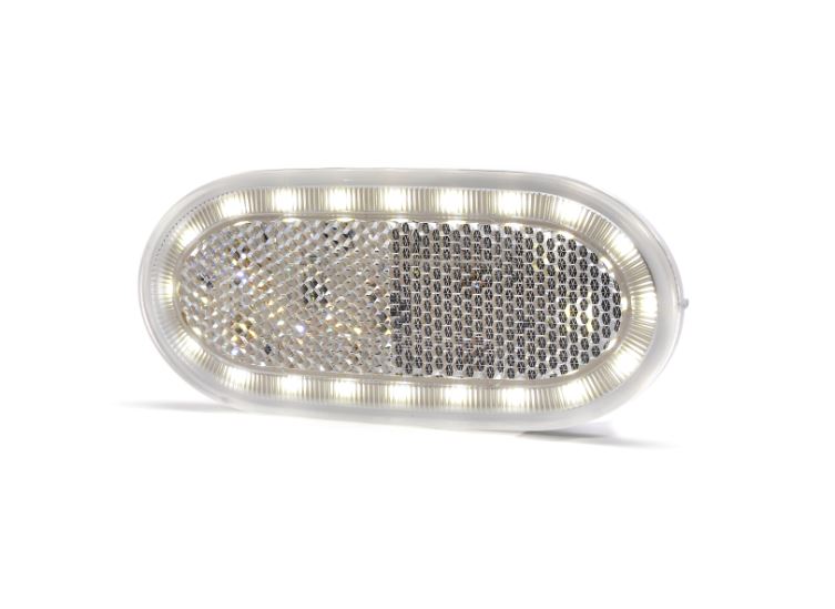 Strands Positionsljus vit LED,12-24V DC IP66/68, E-godkänd - Strands